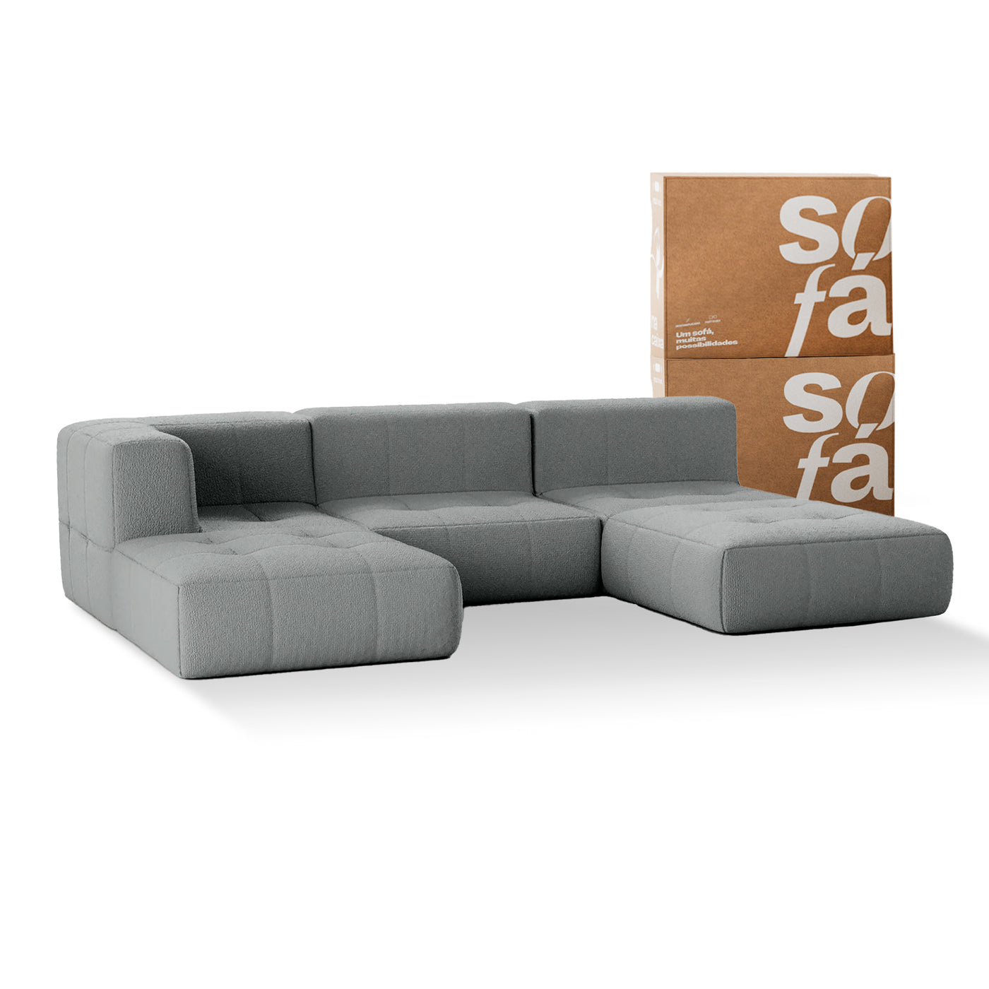 Sofá 5 lugares: Modular e muito mais | Sofá na Caixa