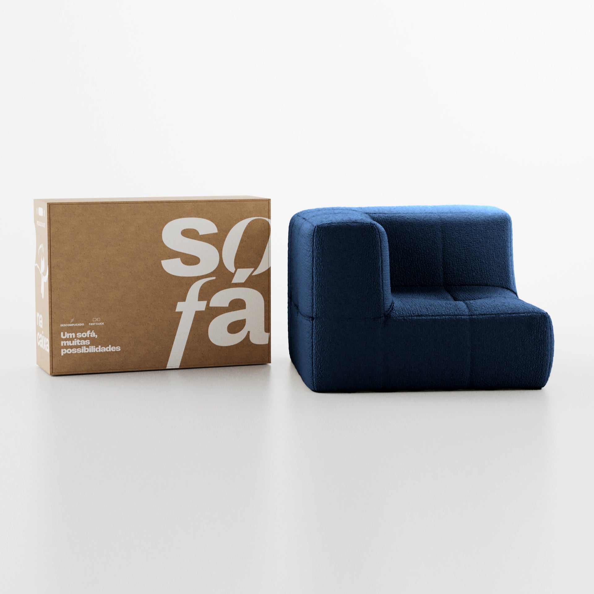 Sofá 1 lugar | Sofá na Caixa